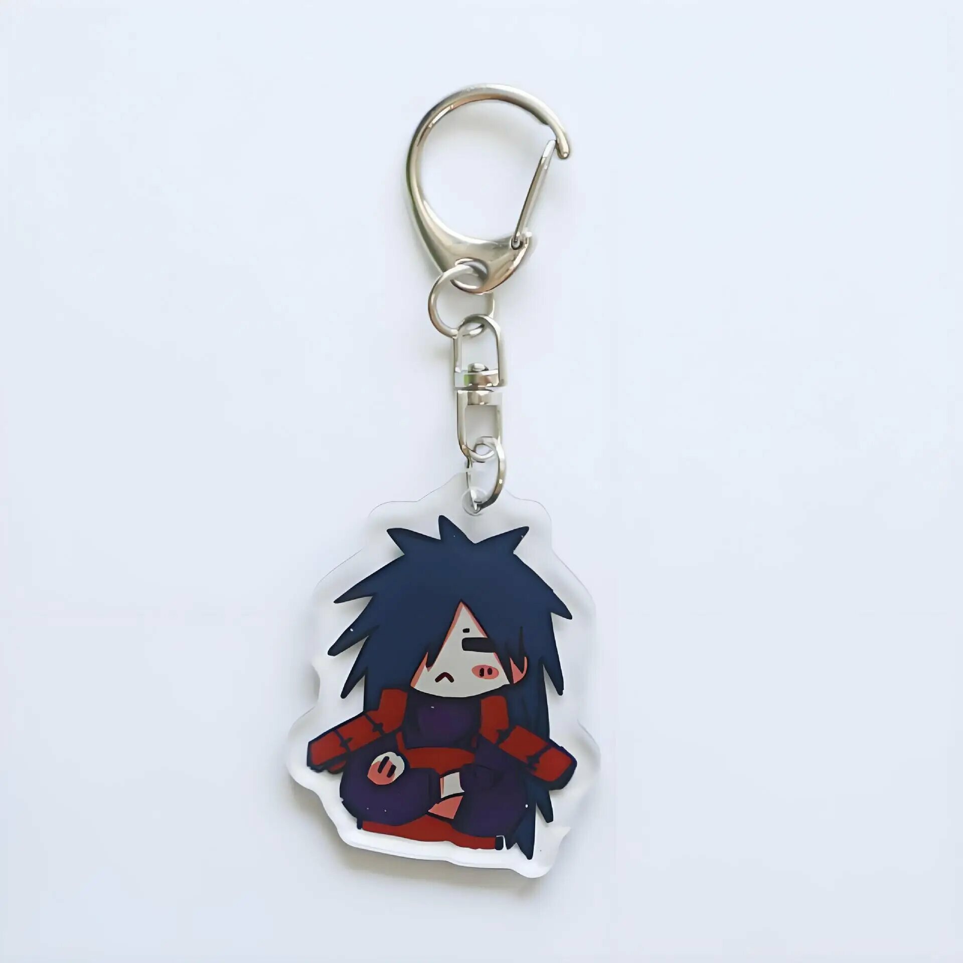 Акриловый брелок Наруто Uchiha Madara, 5 см, темно-синий