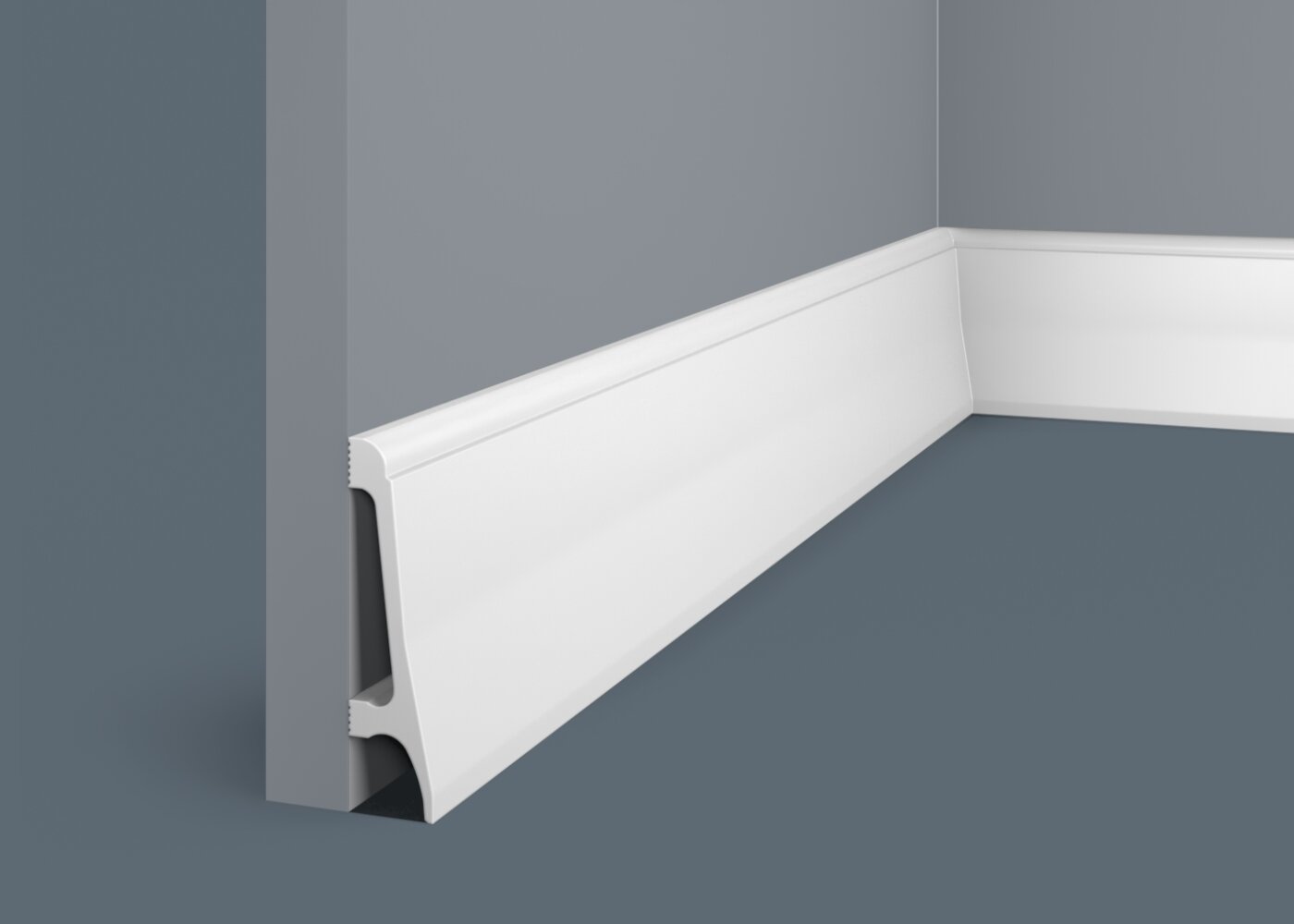 Плинтус 13 шт. PX018, 80х20х2000мм, Экополимер Cosca Decor