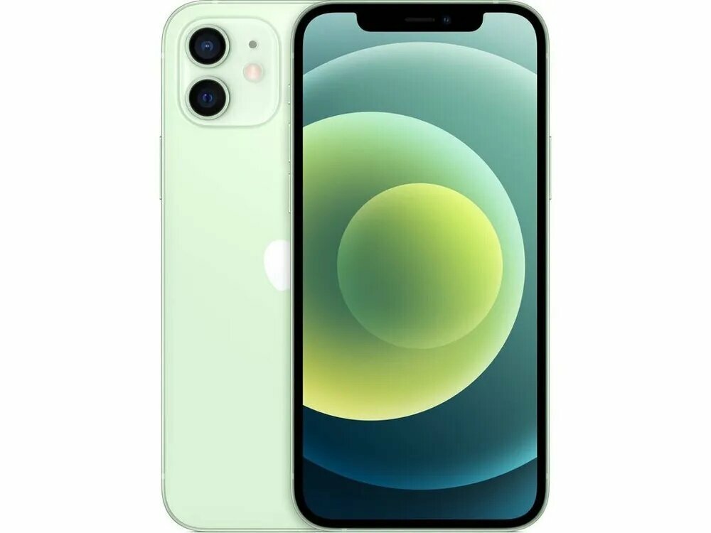 Восстановленный Apple Смартфон iphone 12 SIM+SIM 4/128 ГБ, зеленый