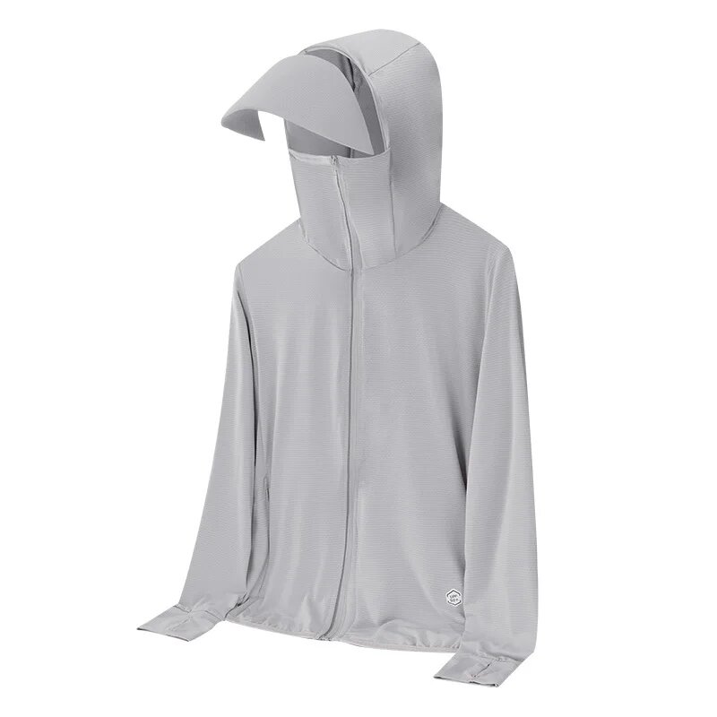 Куртка с капюшоном SPF 50+ GRAY, XXL