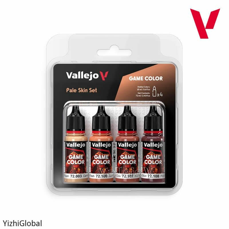 Краски акриловые для моделирования Vallejo серии Game color - Pale Skin Set 72379 (4 красок по 18 мл)