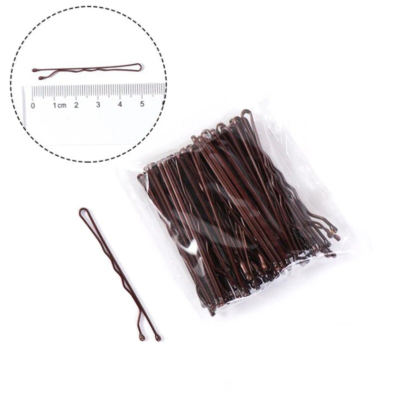 Золотые заколки для волос 50 шт.