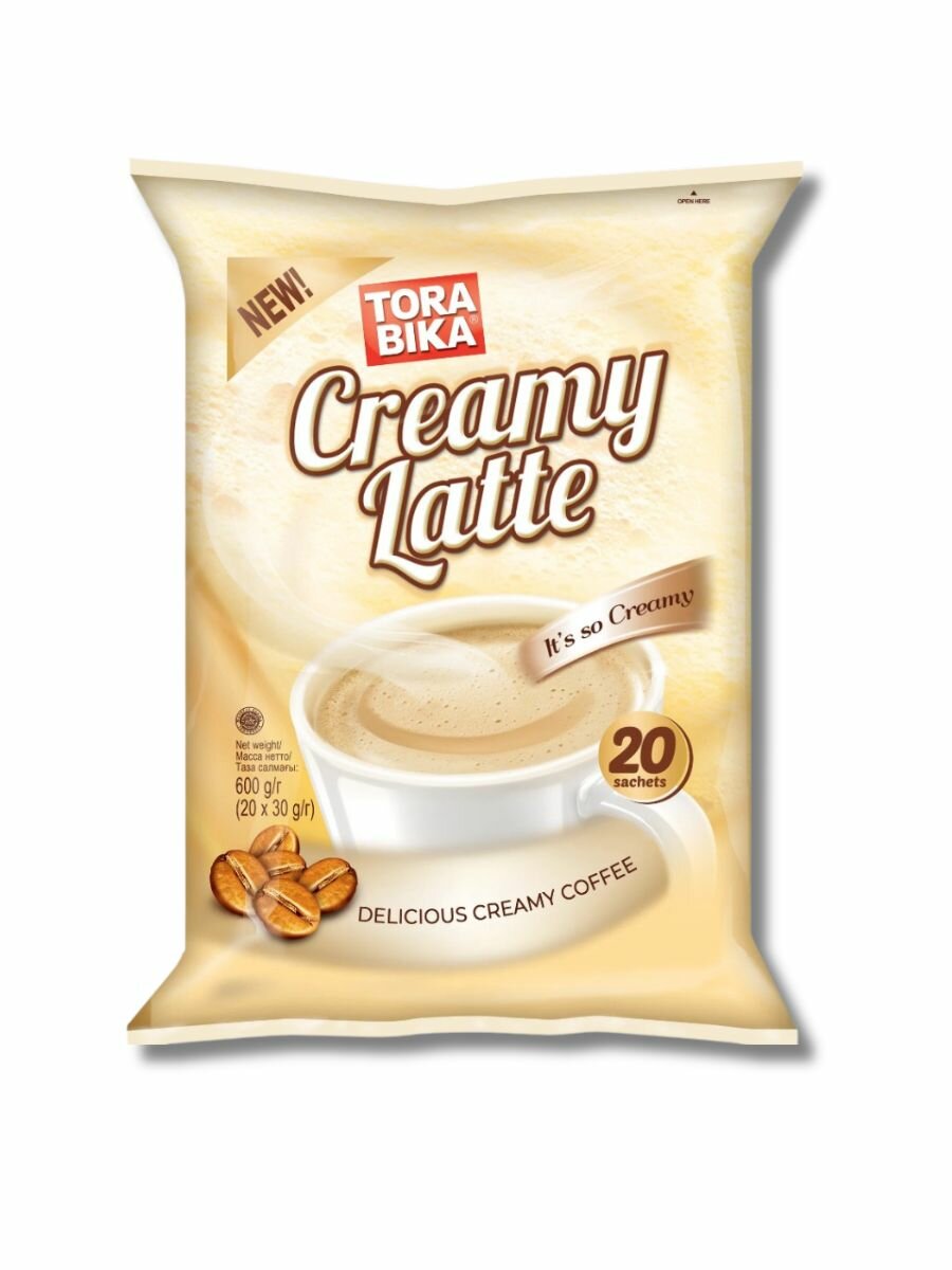 Кофейный Напиток "Torabika" Latte, в пакетиках, 30 гр, 20 шт в упаковке