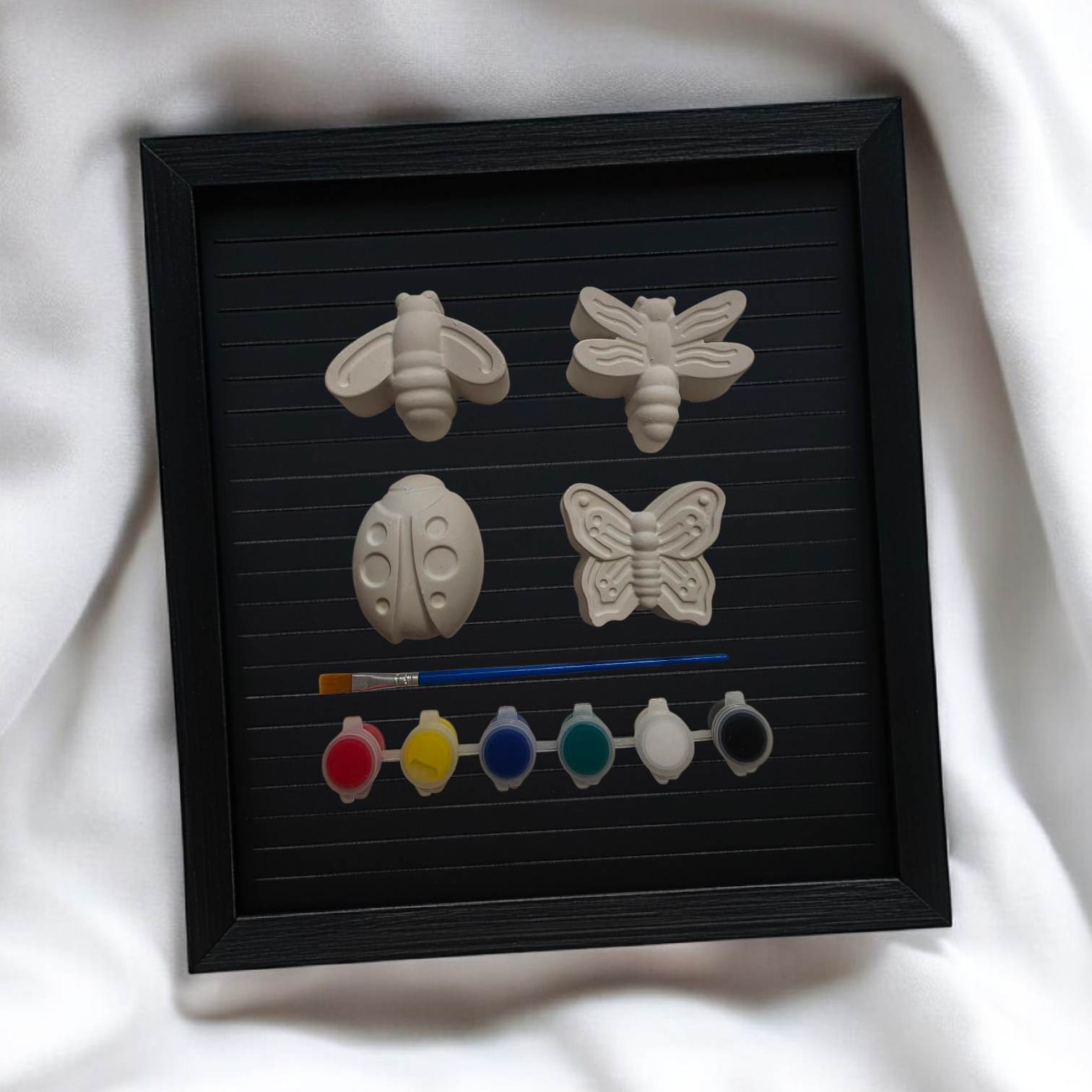 Набор для творчества "Луговые насекомые", раскраска гипсовых фигурок