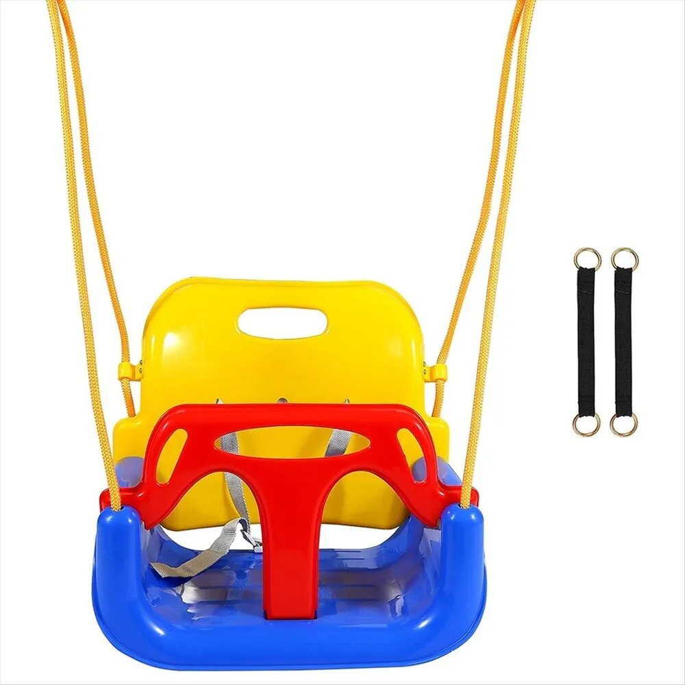 3 В 1 Качели-Корзина Для Малышей С Высокой Съемной Спинкой A