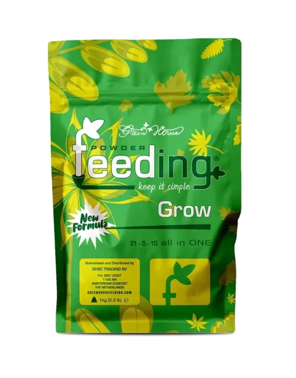 Удобрение для вегетации GHSC Powder Feeding Grow 1 кг. (для материнских растений)