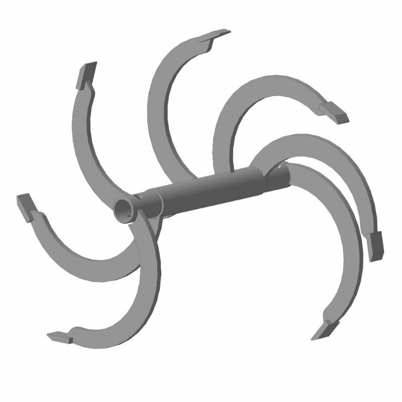 Фрезы спиральные вал 30 мм. D470 мм. шир. раб. части 400 мм. (7 зубов) втулка с двух сторон