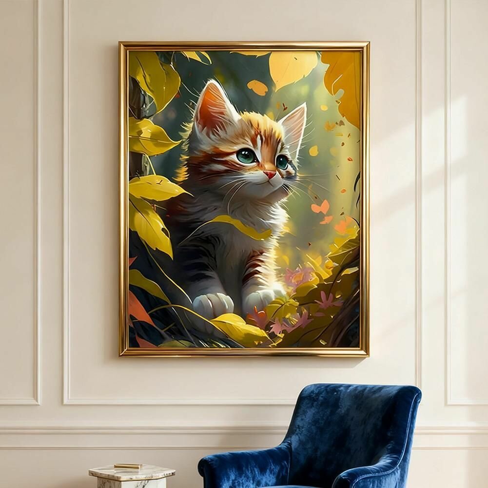 Алмазная картина с милым котом