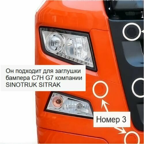 Заглушка бампера для SINOTRUK SITRAK — подходит для моделей C7H и G7, запасная часть для быстрой замены и ремонта