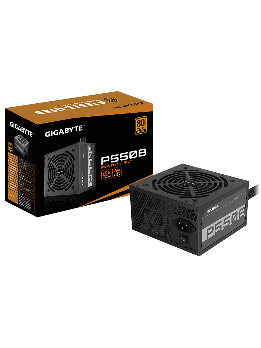 Блок питания для ПК GIGABYTE GP-P550B 550W 80+ Bronze (GP-P550B)