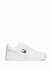 Кроссовки Tommy Jeans Logo sneakers, размер 41 EU, бежевый/белый