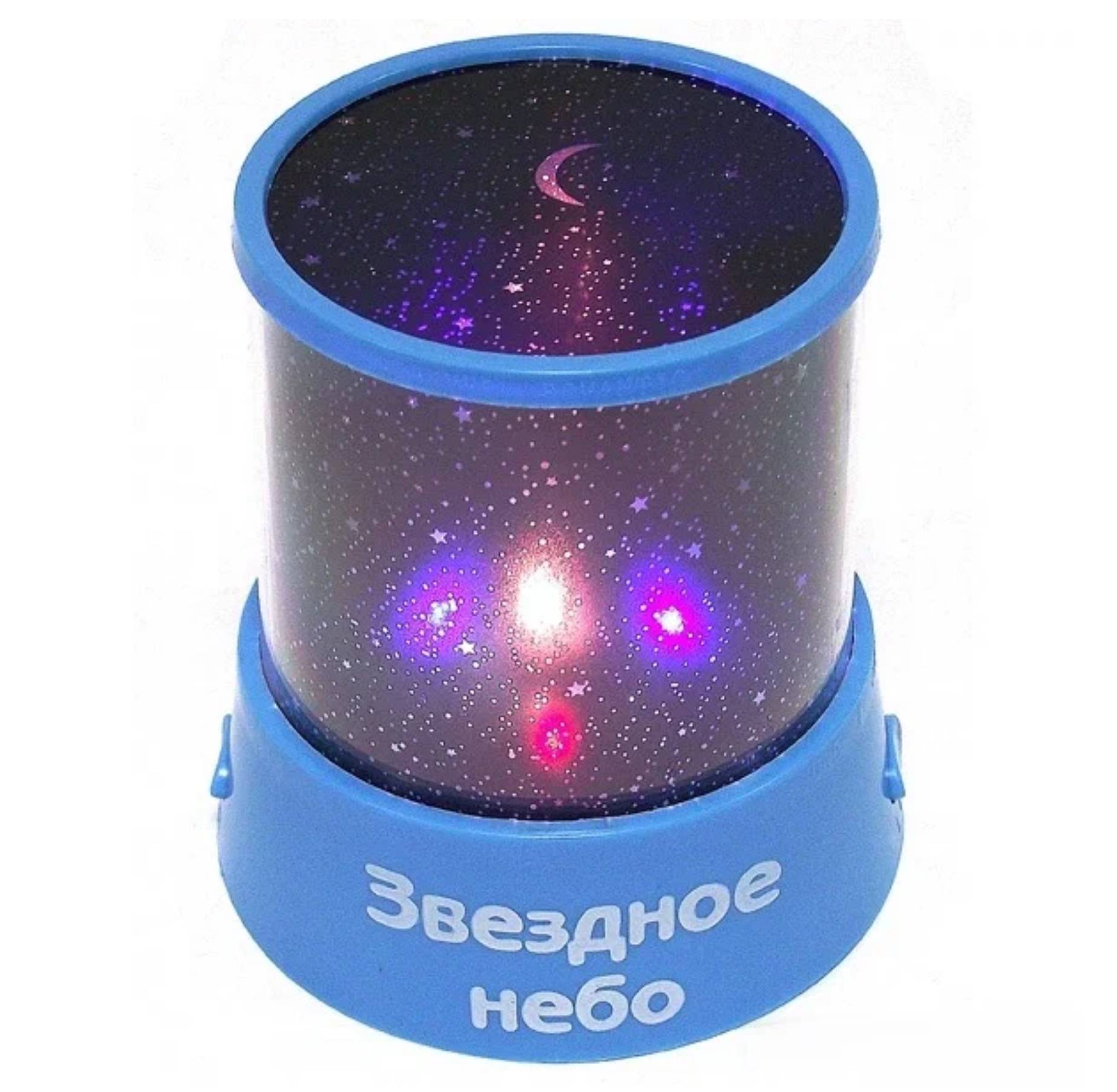 Синий ночник-проектор «Звездное небо» для детской комнаты и спальни
