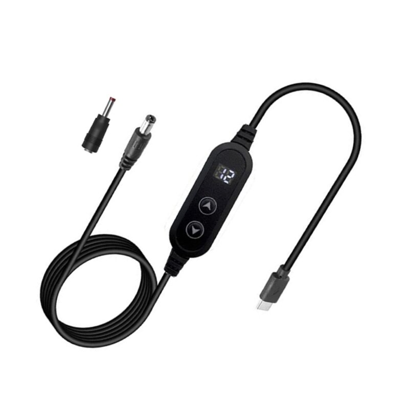 Регулируемое Напряжение Зарядный Кабель USB C-Dc5525 С 1 Соединительным Наконечником Для Быстрой Зарядки PD 5V9V12V15V20V Шнур Выходного Адаптера