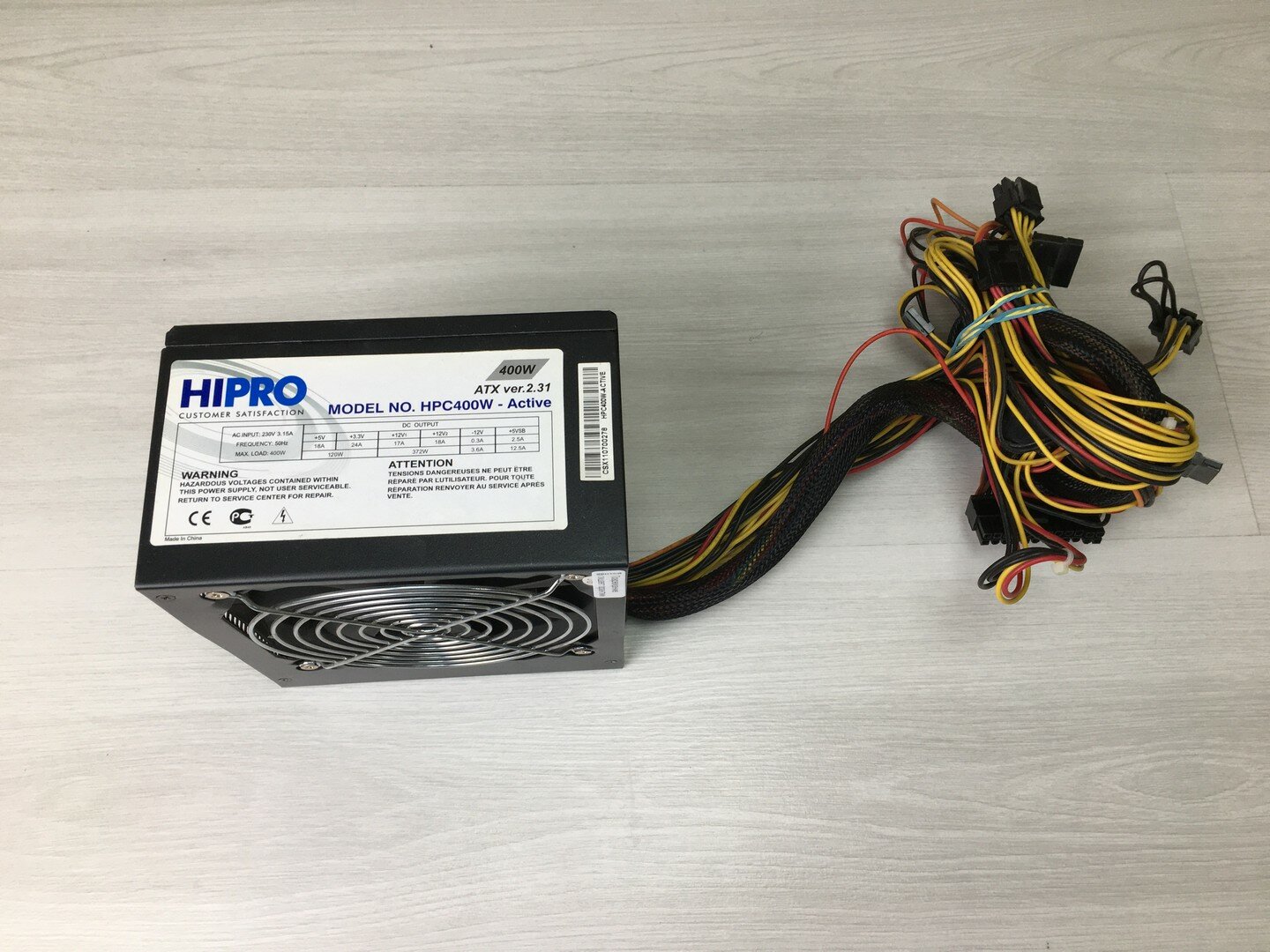 Блок питания 400W HIPRO HPС-400W-Activ 24+4+4/6+6+2PCI-E/6SATA/120fan ATX