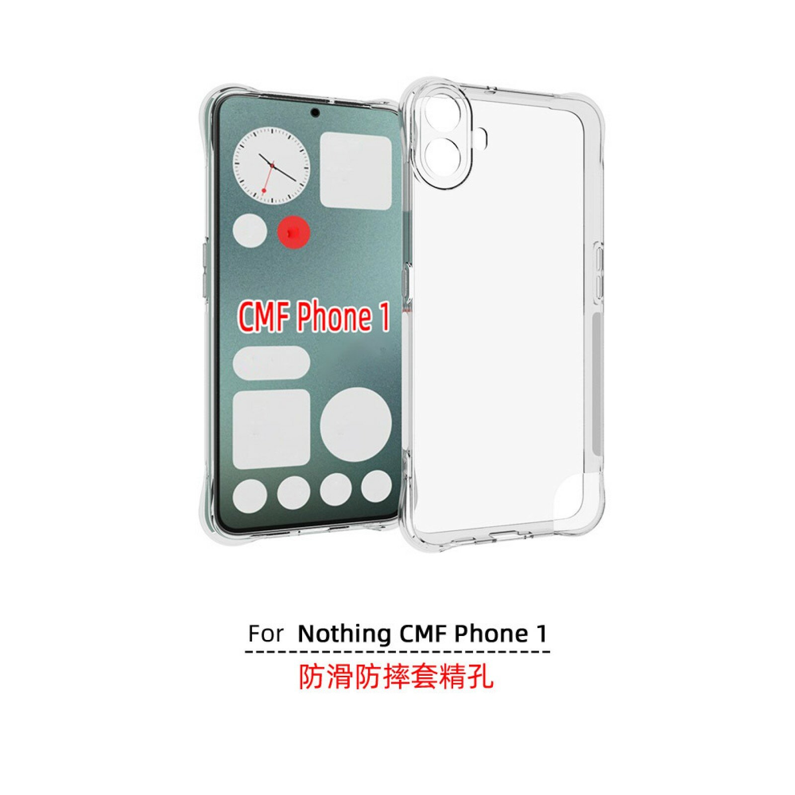 Чехол накладка MyPads Tocco для Nothing CMF Phone 1 с усиленной защитой углов, прозрачный