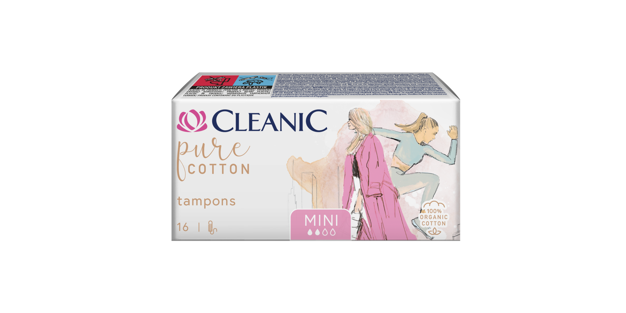 Тампоны Cleanic Pure Cotton Mini 16 шт