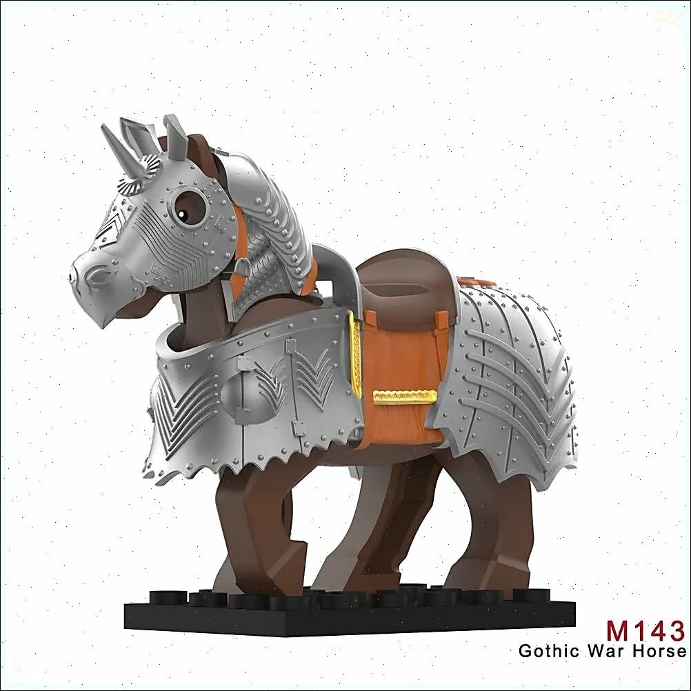 Средневековая складная фигурка рыцаря Нортона и модель боевого коня, 1 шт, 4,5 см