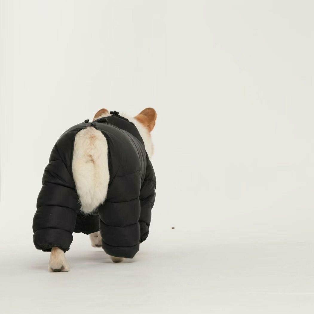 Одежда для собак породы корги на осень и зиму, четырехлапый пальто, специальный хлопковый пальто для корги, утепленный и теплый, подходит для зимы и холодной погоды, также подходит для лета.