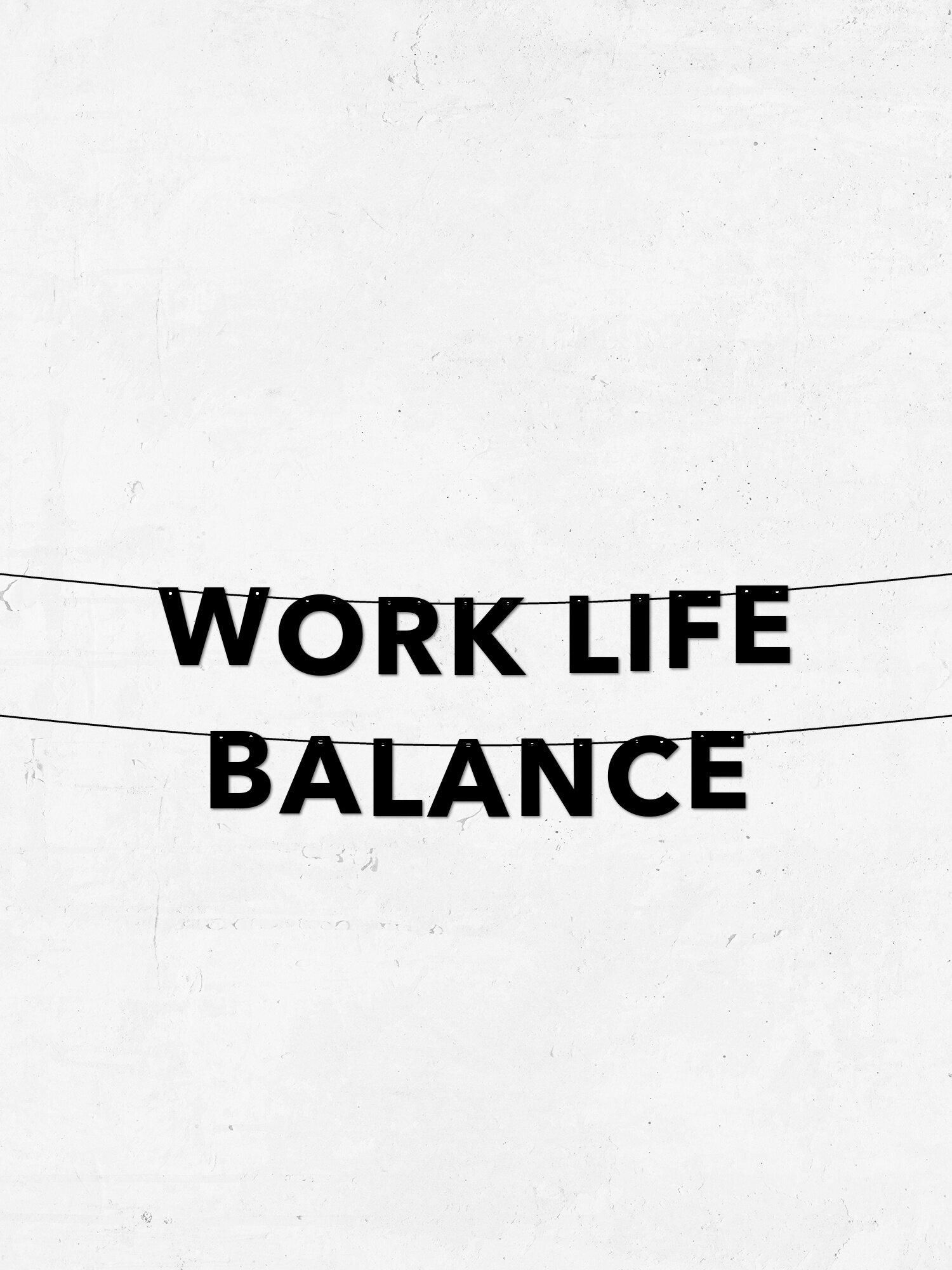 Гирлянда из букв Work Life Balance для офиса и дома, 10 см, долговечный декор с легким креплением