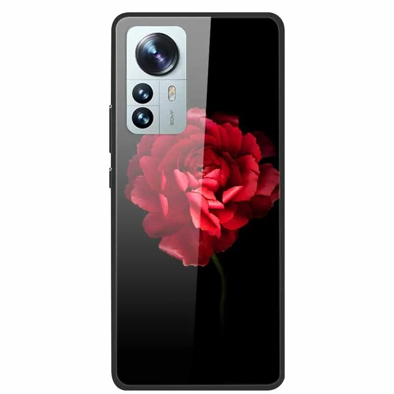 Чехол для Xiaomi 12X, черный, стекло, Цвет: 47