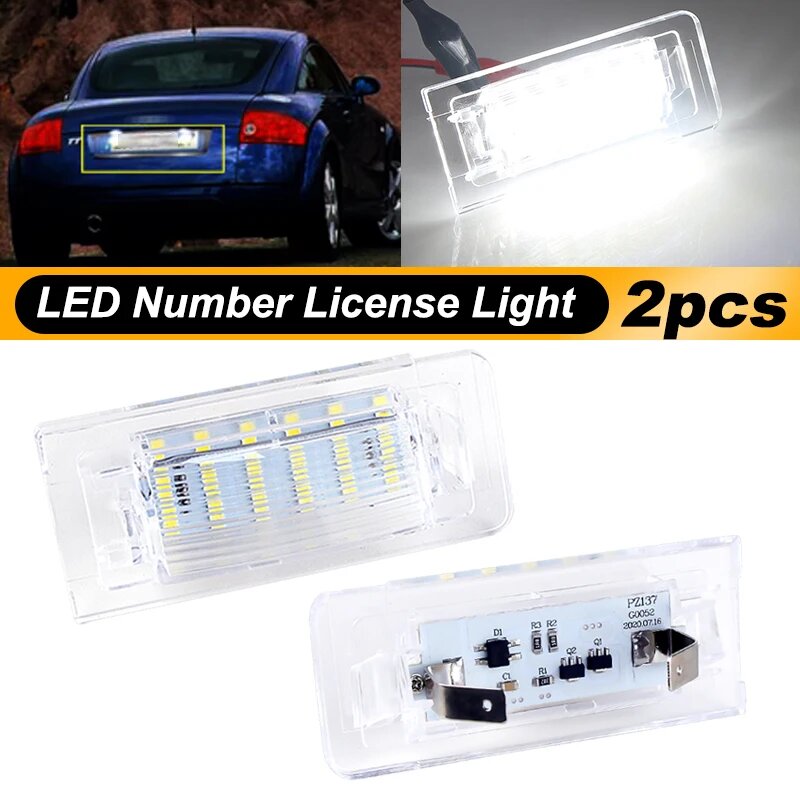 2x18 SMD светодиодный светильник номерного знака ксеноновый белый для Audi TT MK1 8N 1999-2006 OEM # :8N 0943021 А,8Н 0943022 A