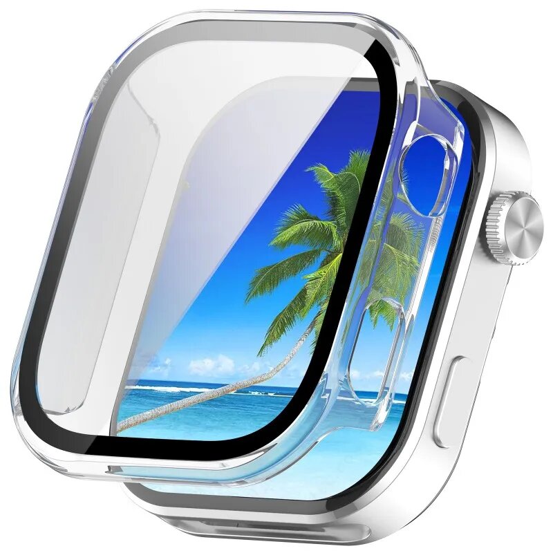 Чехол для Apple Watch с закаленным стеклом, Transparent