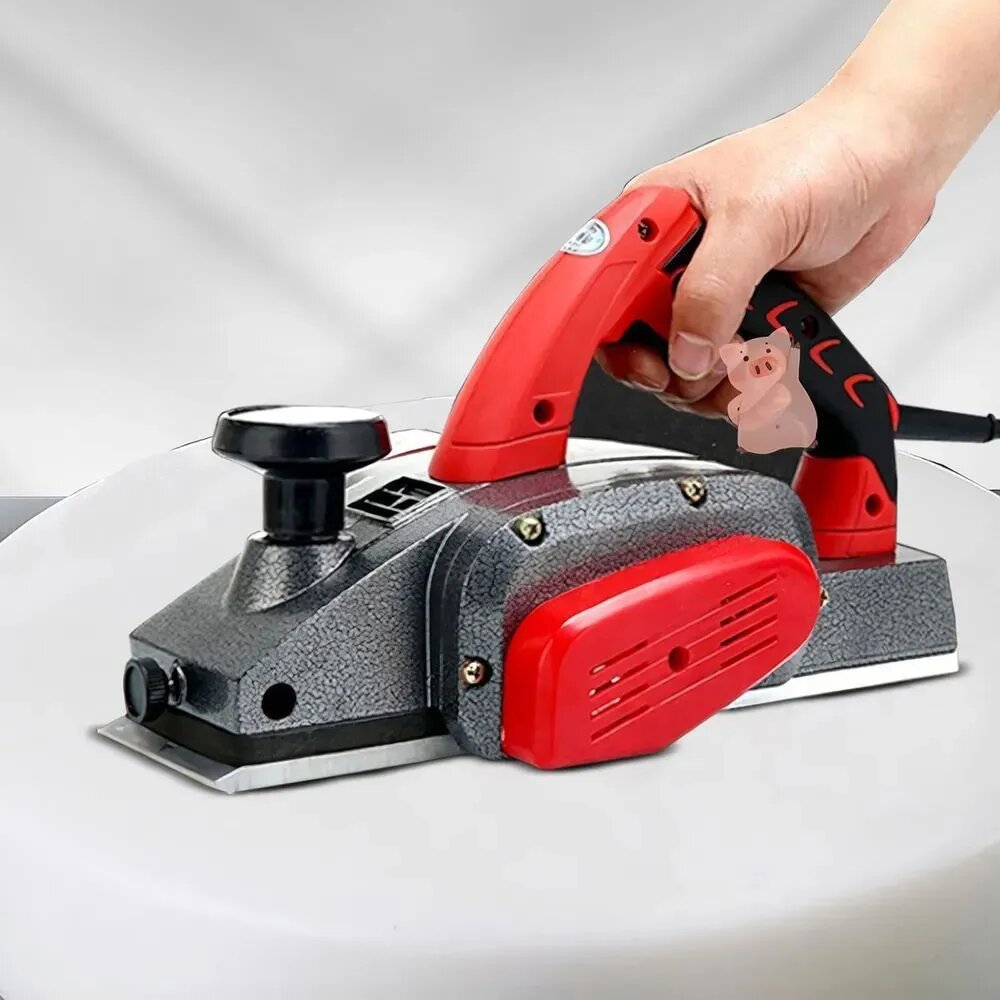 Электрорубанок фуганок по дереву электрический, Выходная мощность, Br 2500W, Глубина строгания 2mm.