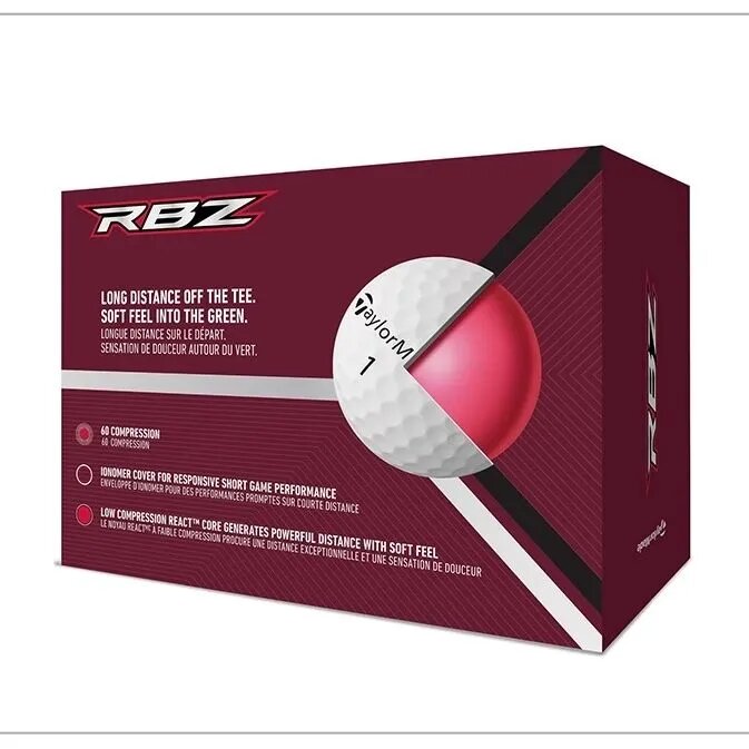Мячи для гольфа TaylorMade RBZ (24 шт.) белые для игры — фото 1