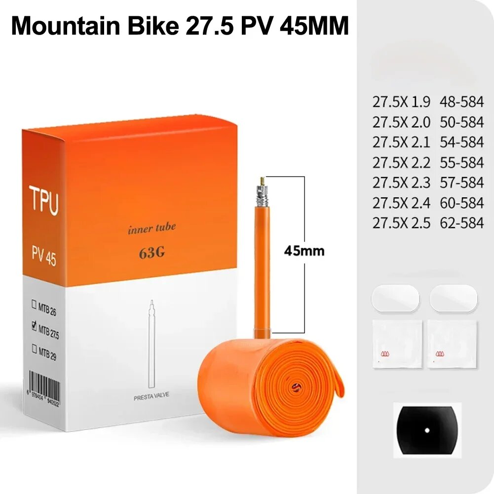 Велокамера 27.5 PV 45мм, mountain bike