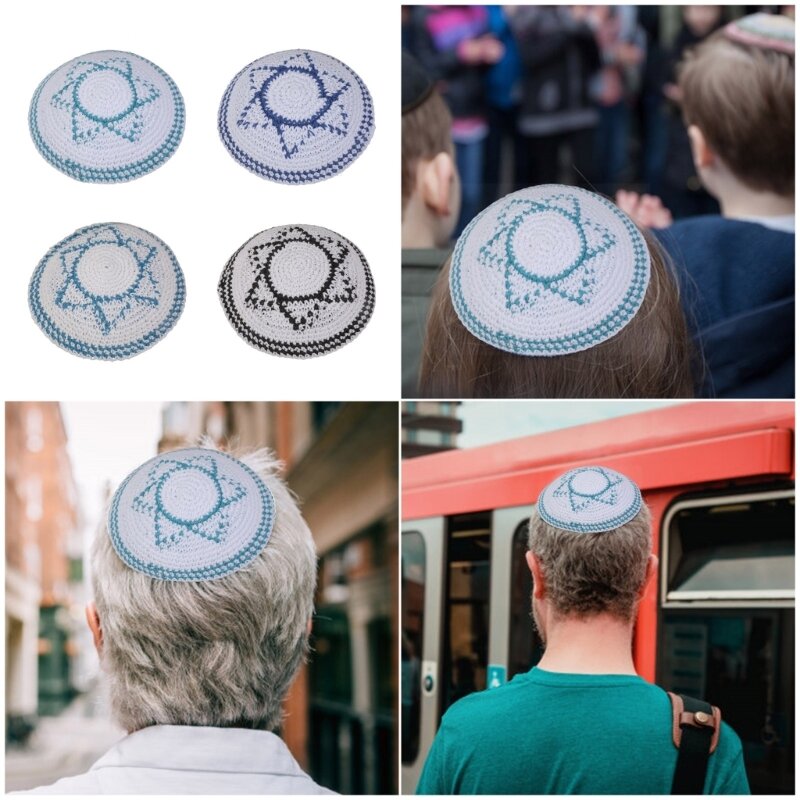 Еврейская шляпа маленькая круглая шляпа-D