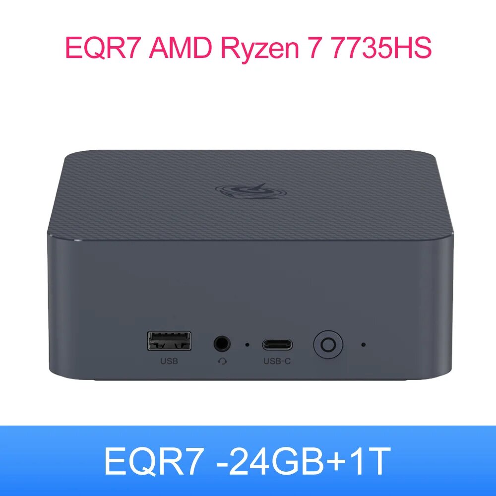 Beelink EQR6 Мини-ПК AMD Ryzen 5 24 ГБ SSD 500 ГБ EQR7-7735HS-24G1TB