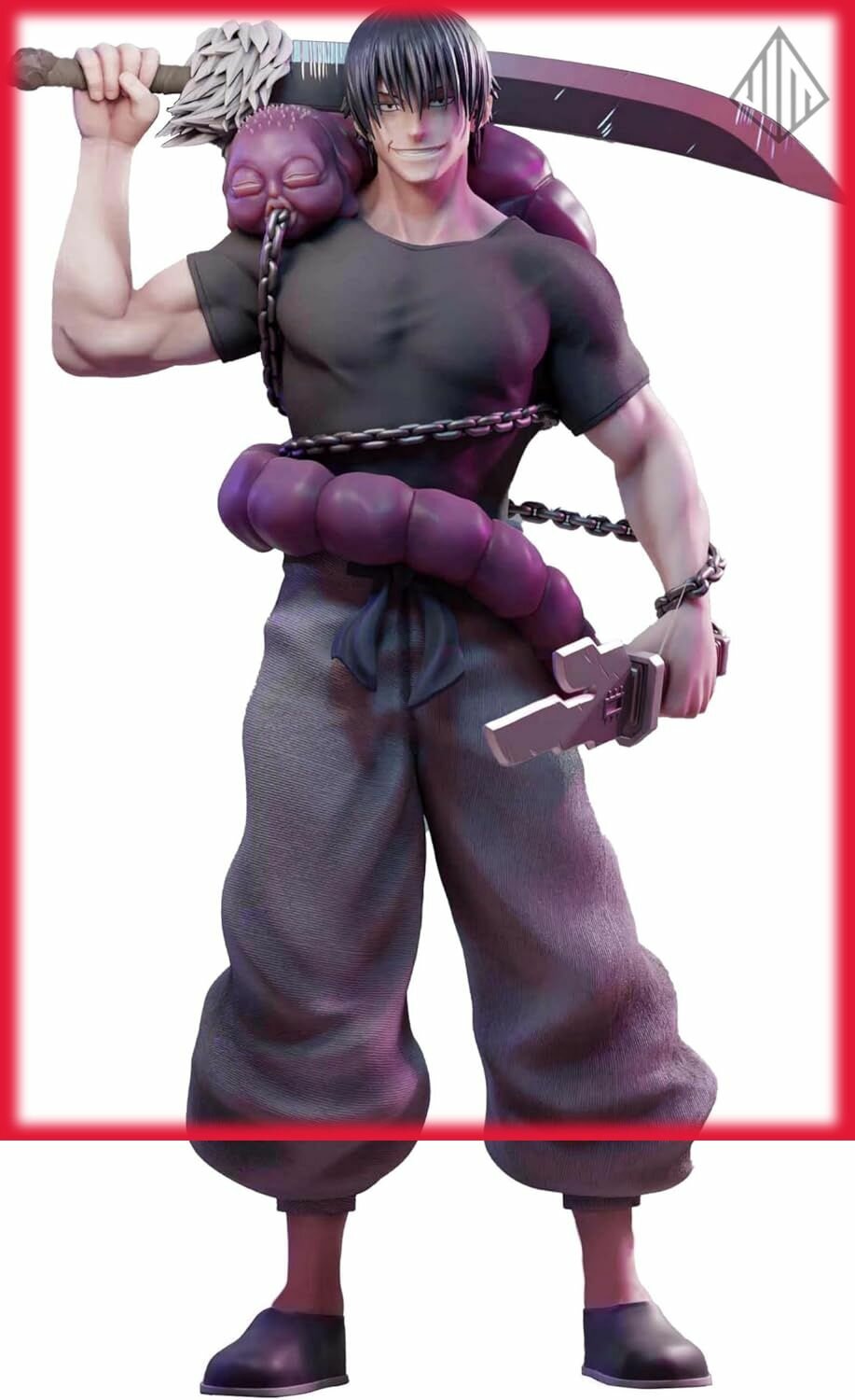 Фигурка Тодзи Фушигуро, "Jujutsu Kaisen", с маской и мечом, коллекционная статуэтка, рождественские подарки