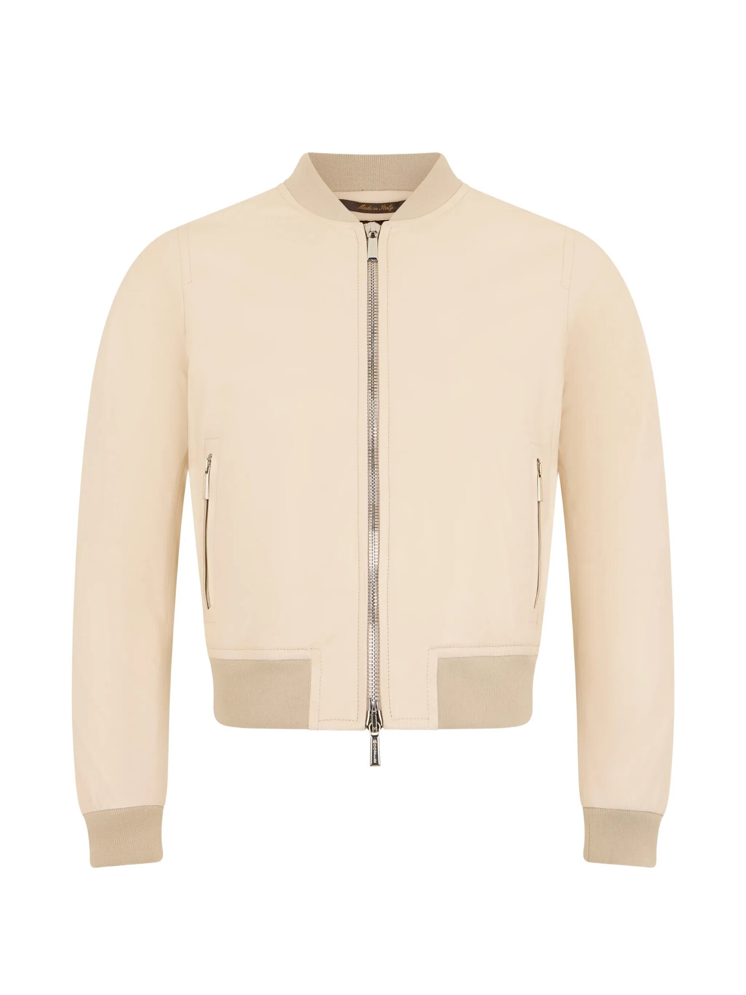 Куртка MooRER Leather bomber jacket, размер 36, разноцветный