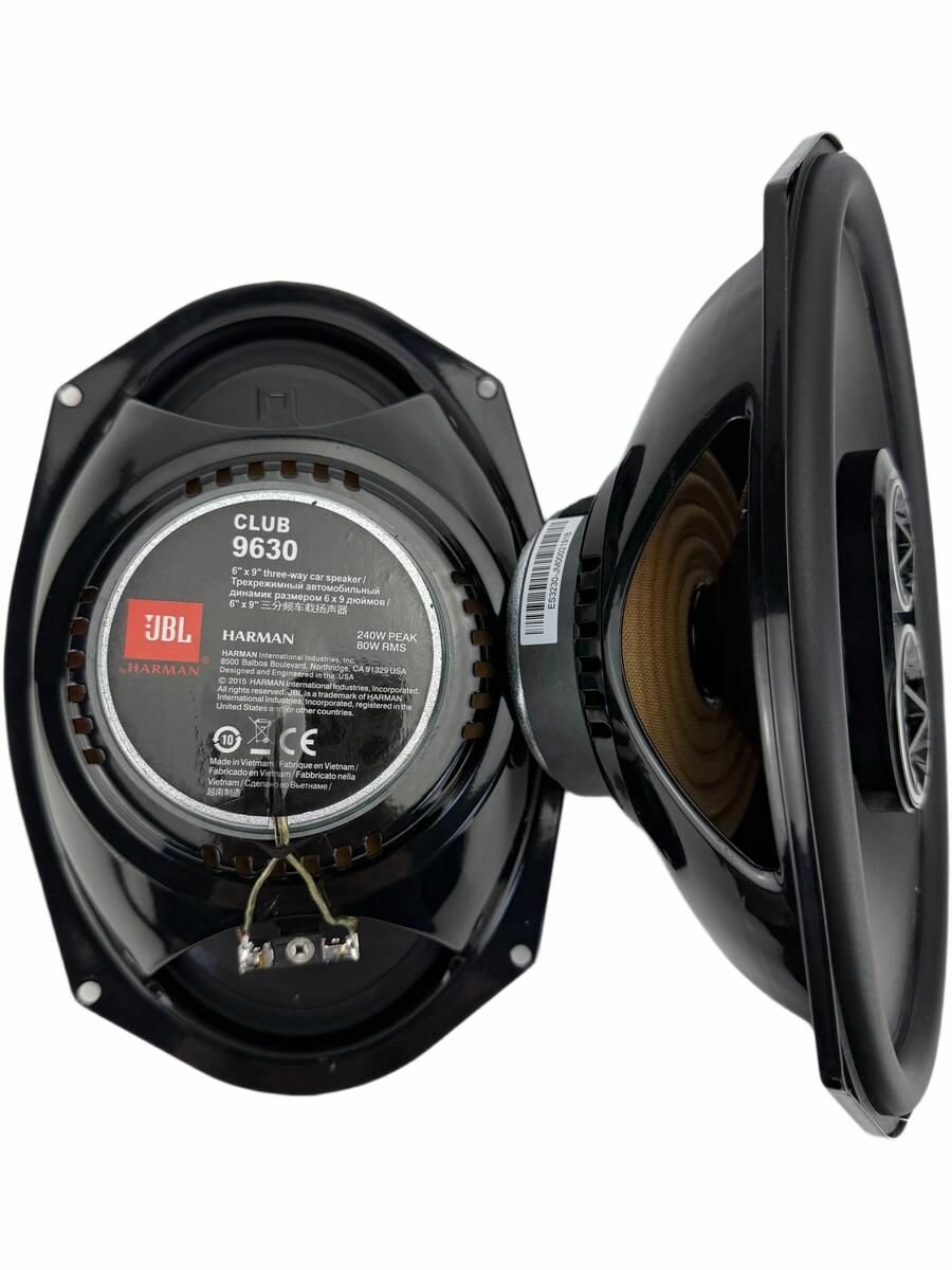 Колонки CLAB 9630, коаксиальные, 3-х полосные, овалы, для авто, 2шт