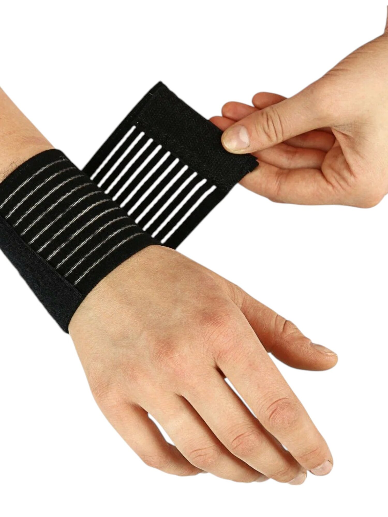 Суппорт-бинт фиксирующий на запястье SilaPro, 7.5х31см, 1шт