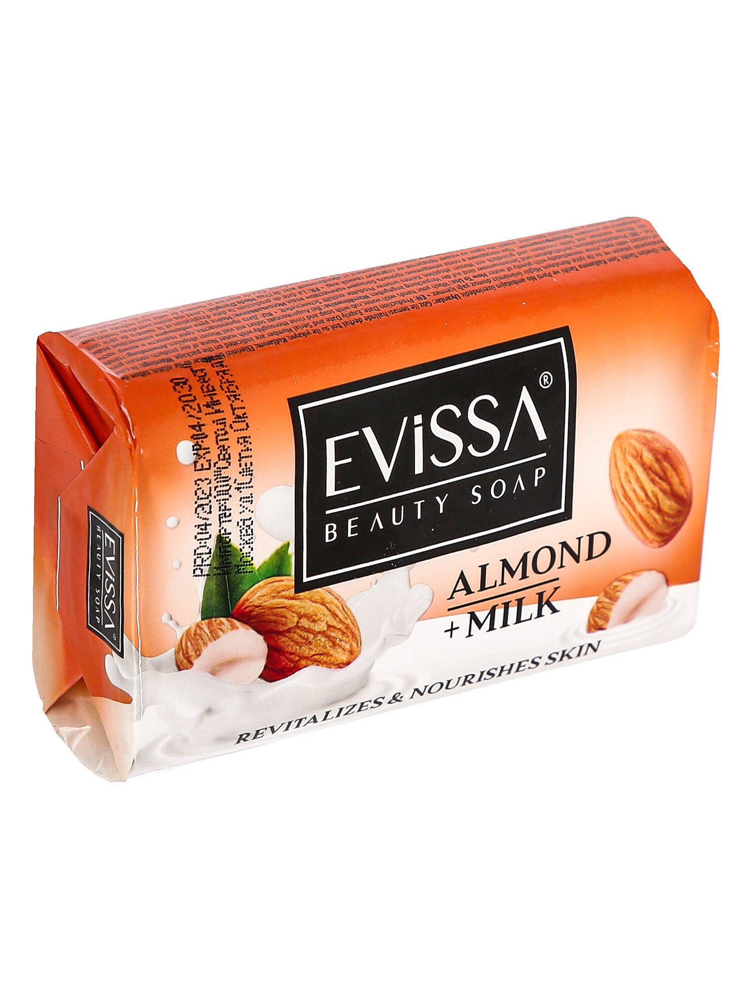 Мыло кусковое Evissa Almond&Milk, 125 г