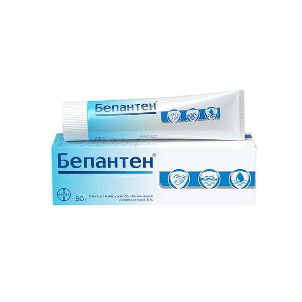 Бепантен крем для наружного применения, для сухой кожи 5% 50г Bayer/Байер