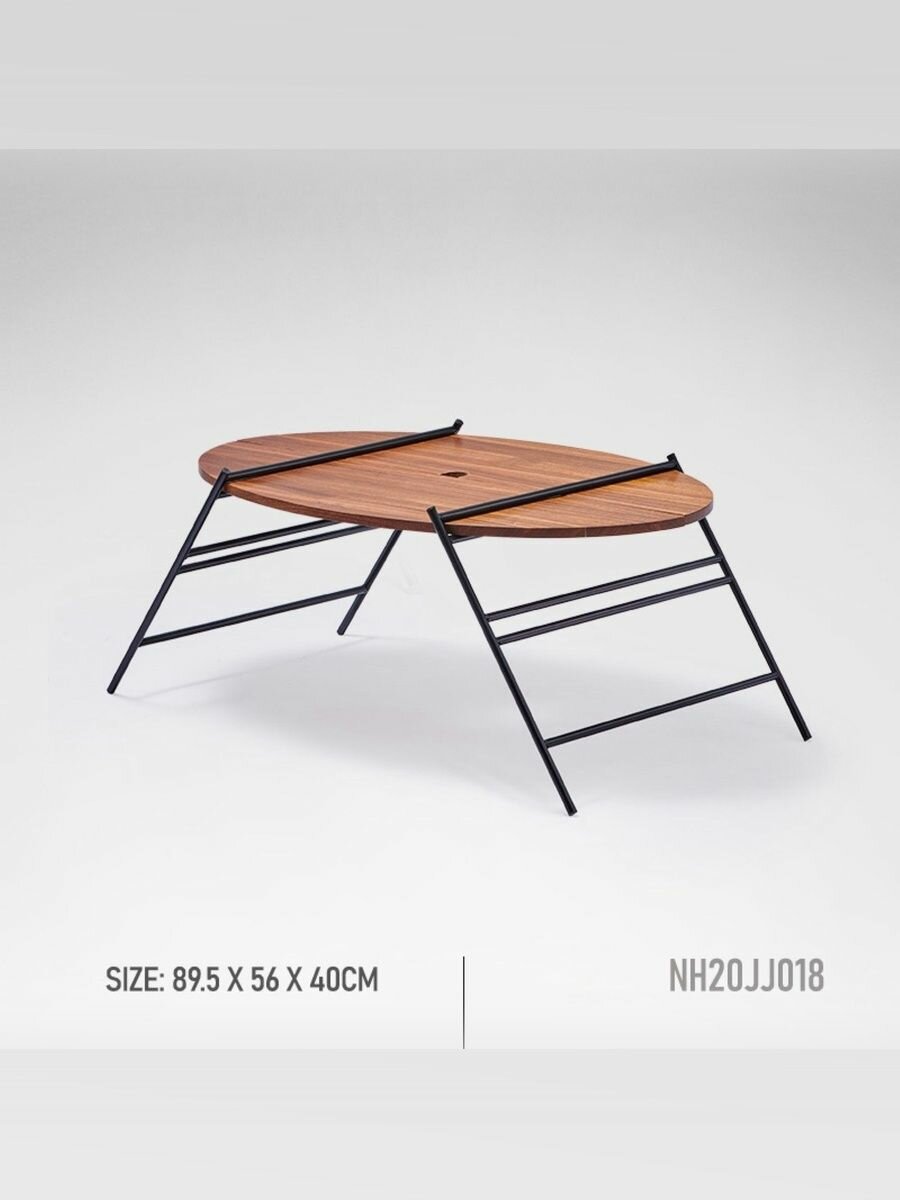 Naturehike Складной круглый стол Yiye из массива дерева Для пикника, дачи и кемпинга NH20JJ018