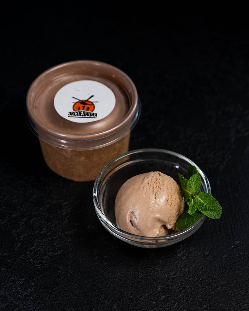 Мороженое из таёжного чая 150г, чистый продукт, приготовлено вручную