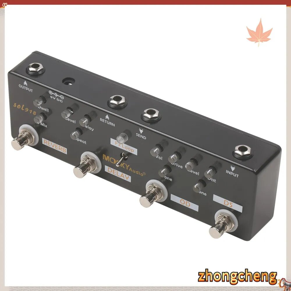 Педаль эффектов MOSKYAudio sol918 Черный для электрогитары — фото 1
