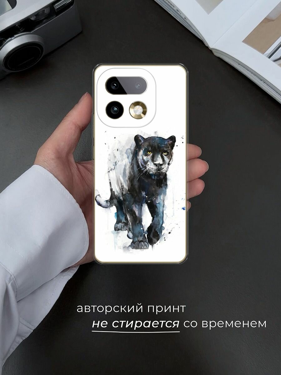 Чехол на Realme 16 Pro+ / Реалме 16 Про+ с принтом Пантера арт 3 — фото 1