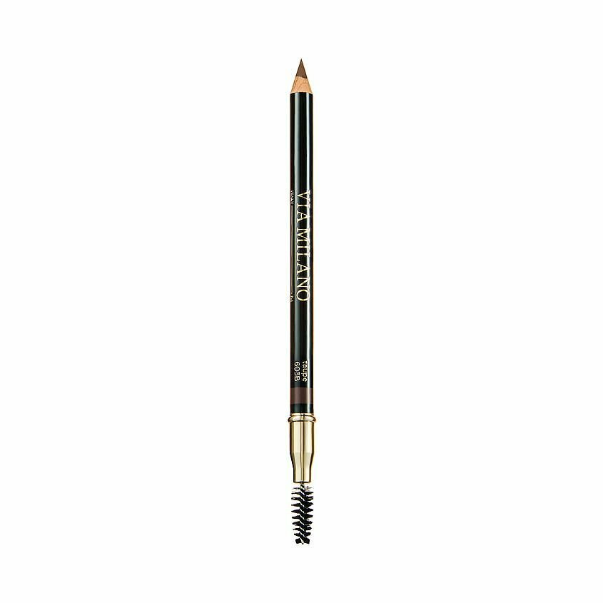 VIA MILANO Карандаш для бровей стойкий Eyebrows Pencil Longlasting, 603B Taupe, 1,1 г