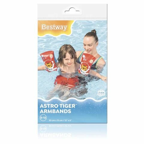 8 шт. Нарукавники для плавания "Подводный мир" 30x15 см, 5-12 лет, BESTWAY, 32102