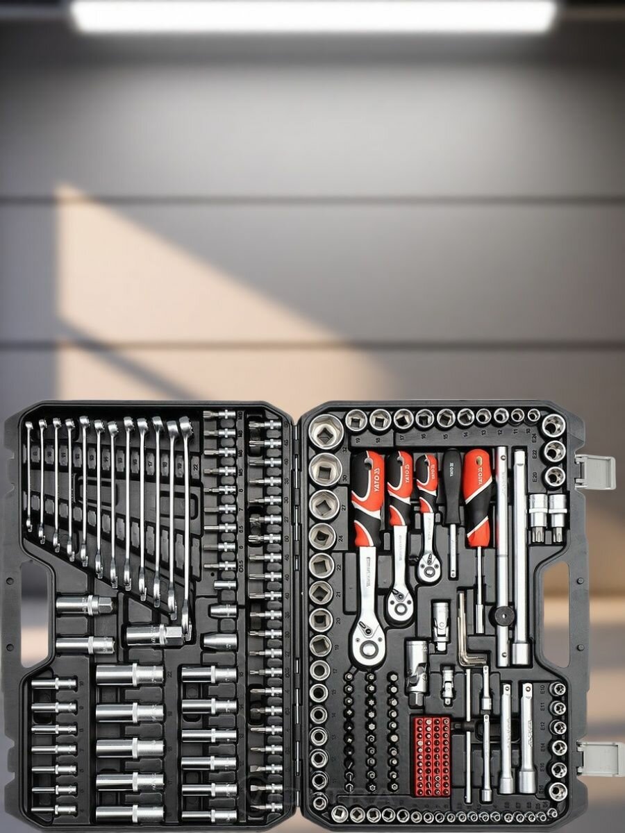 Набор инструментов 1/2"-1/4"-3/8" 216 предметов YT-38841