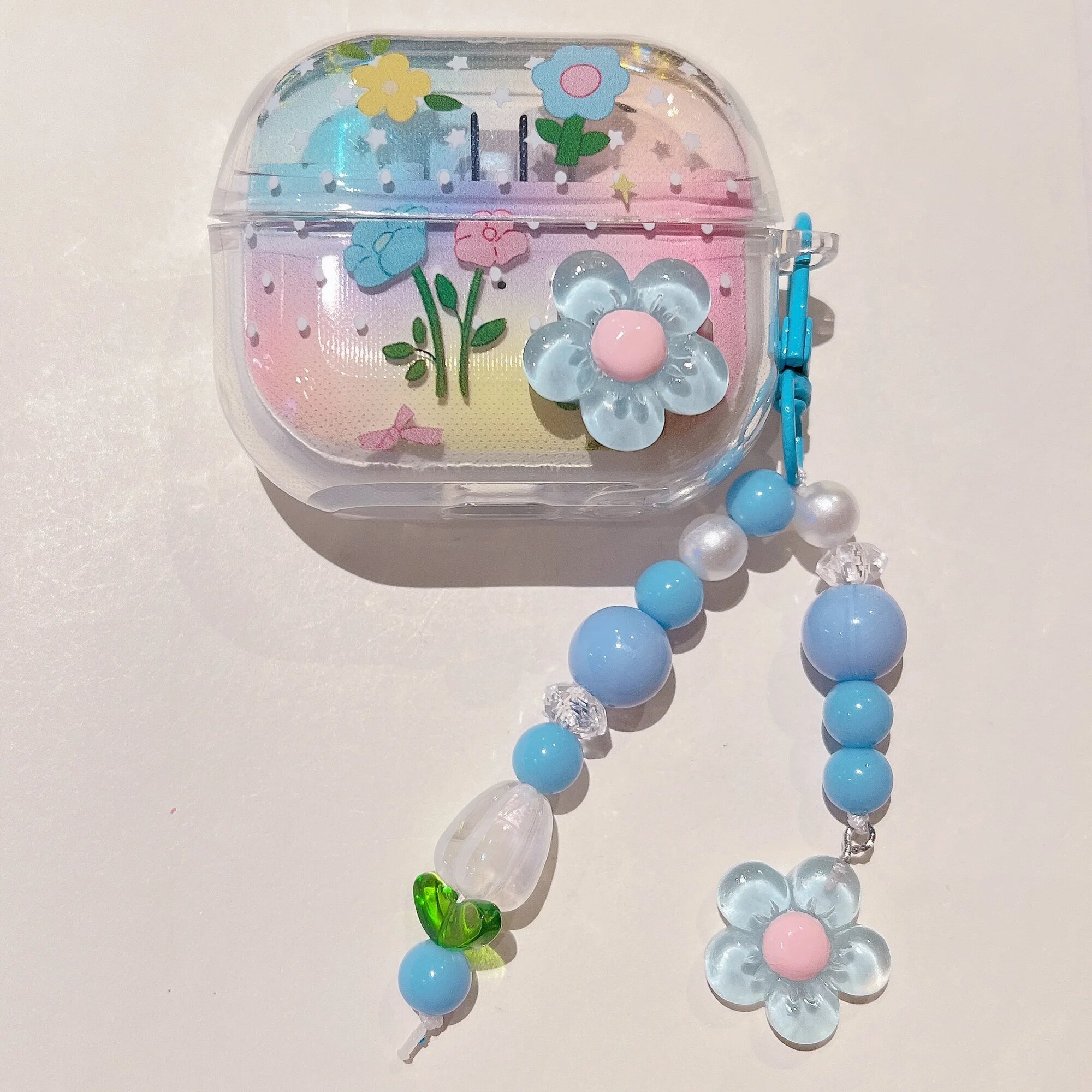 Чехол для Samsung Galaxy Buds 3 Pro с розовой бабочкой For Galaxy Buds 3, LanHuaDuo