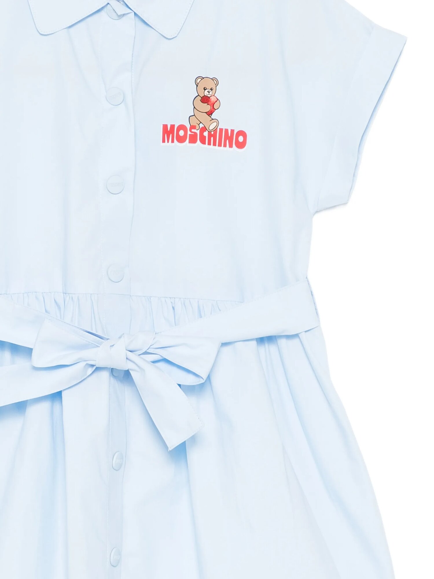 Платье MOSCHINO Teddy-print dress, размер 6 лет, синий — фото 1