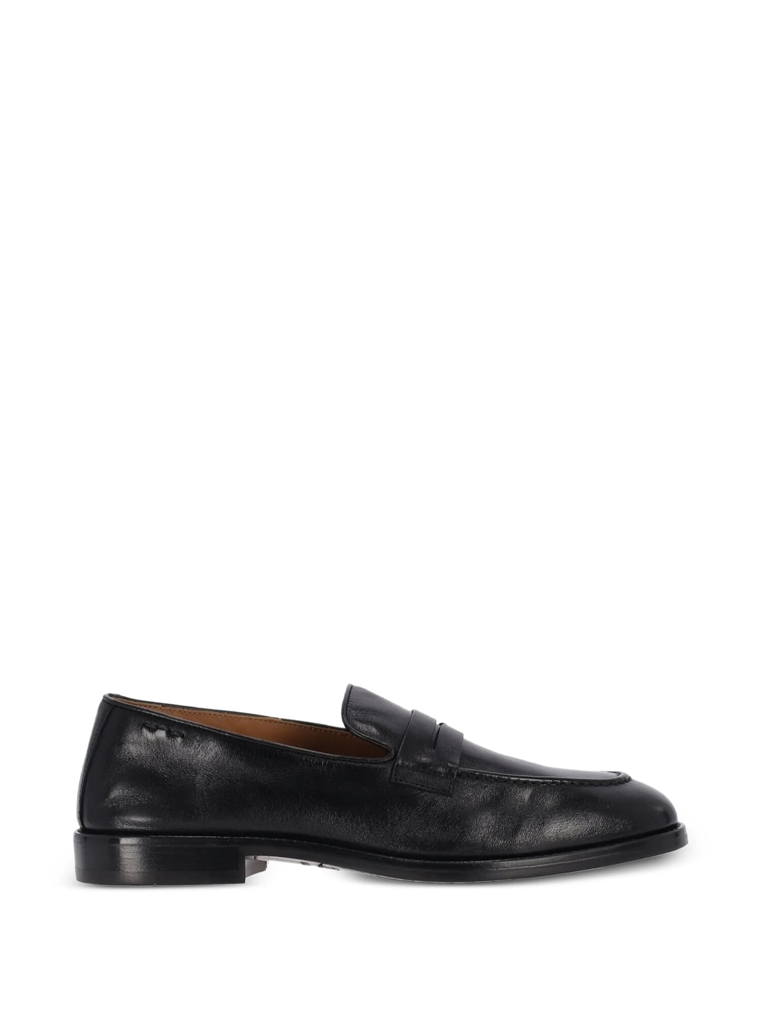 Лоферы Leather slip-on loafers