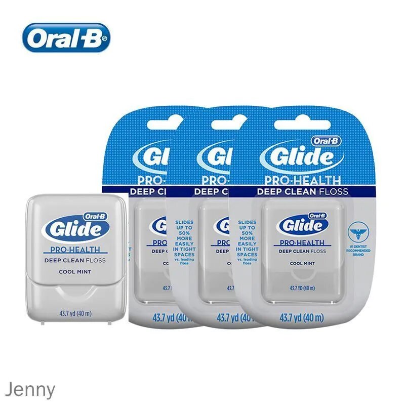 Зубная нить Oral-B Glide Pro-Health Deep Clean Floss Cool Mint, 3 шт по 40 м, для взрослых и детей