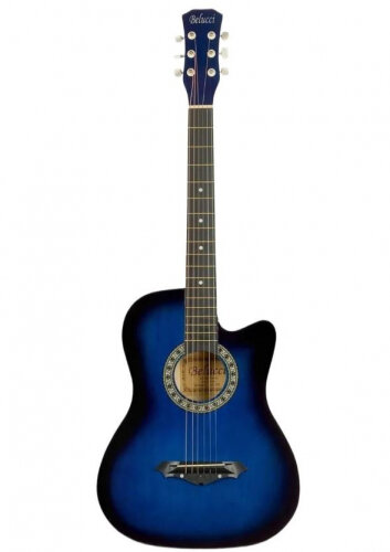 Классическая гитара Belucci BC3810 BLS SMART, с медиаторами, чехлом, ремнём, струнами, синий