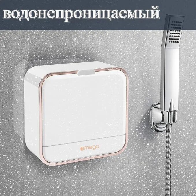 Настенная мыльница со сливом и крышкой для ванной комнаты из ABS пластика, самоклеющаяся, цвет A — фото 1